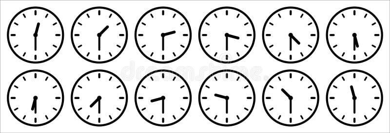 Half Past Twelve Stock Illustrations – 67 Half Past Twelve Stock ...