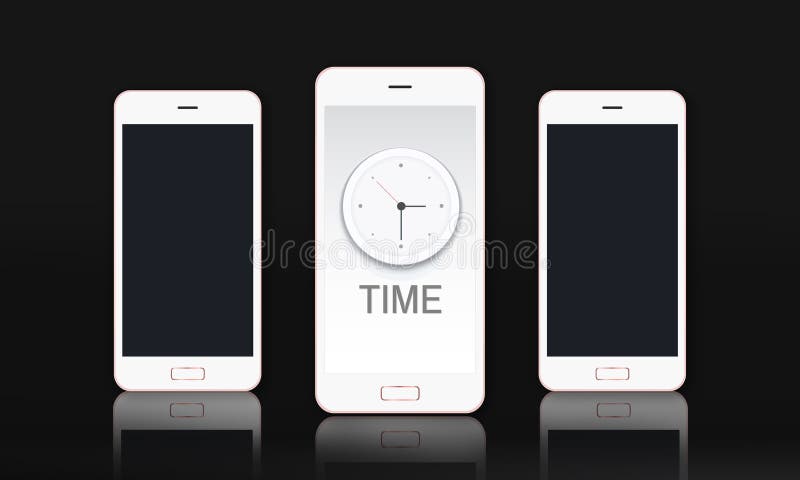 Time Clock Management Concept Stock Illustration - Illustration of ...