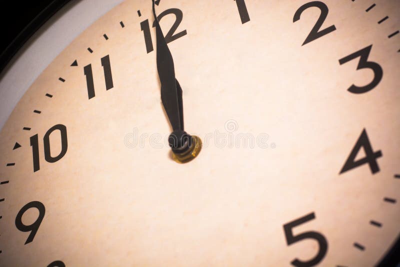 A Time clock moment stock photo. Image of twelve, design - 66801656
