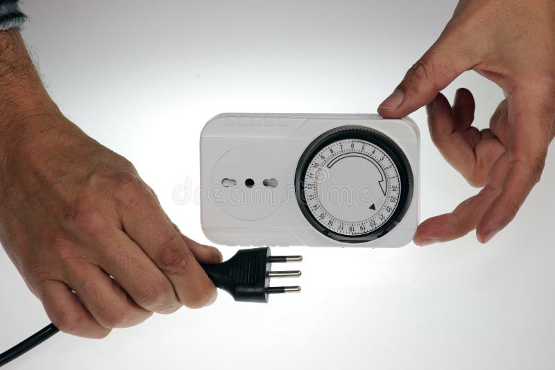 Time clock socket stock photo. Image of white, outlet - 27810378
