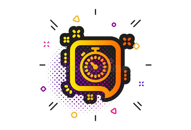 Timer Icon. Time or Clock Sign. Vector Stock Vector - Illustration of ...
