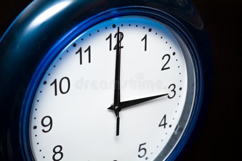 Clock,Three oclock stock photo. Image of hour, round - 56507832