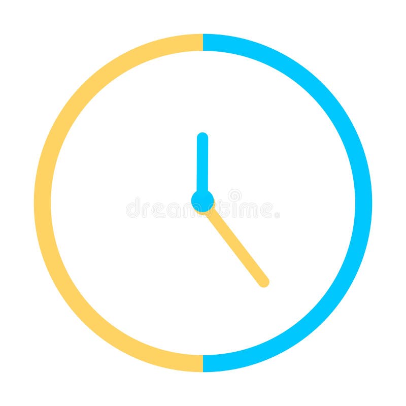 Time, Clock, Watch Icon. Concept of UI Design Elements. Digital ...
