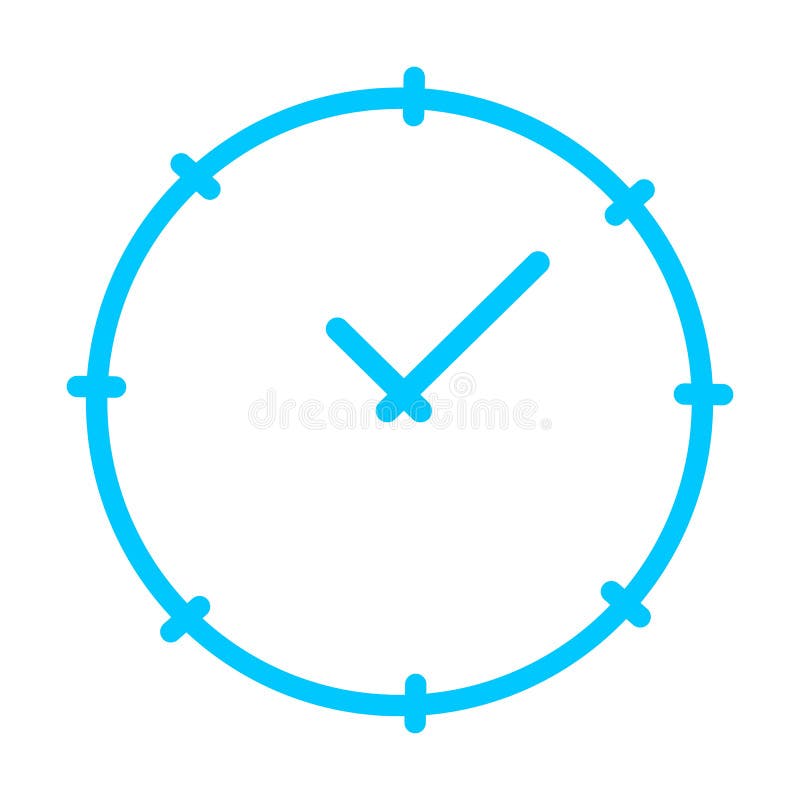 Time, Clock, Watch Icon. Concept of UI Design Elements. Digital ...