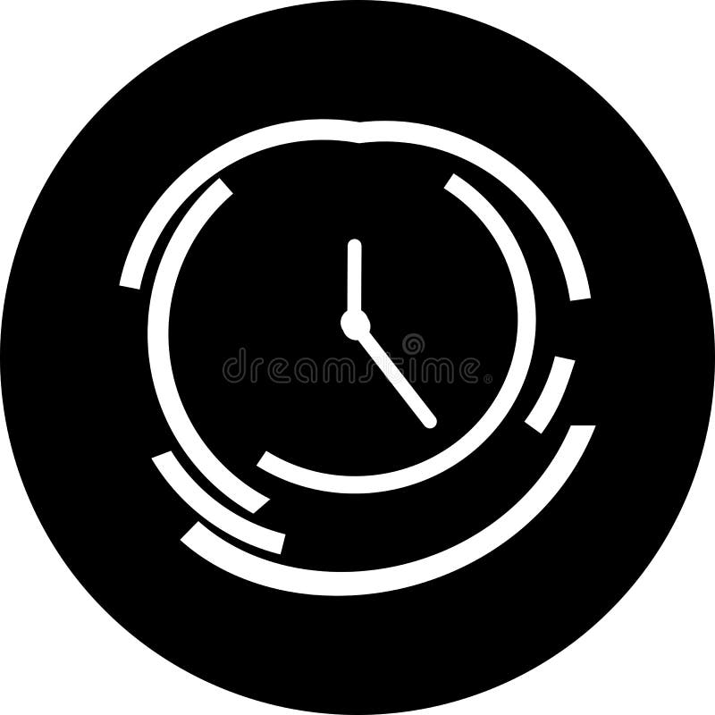 Time, Clock, Watch Icon. Concept of UI Design Elements. Digital ...