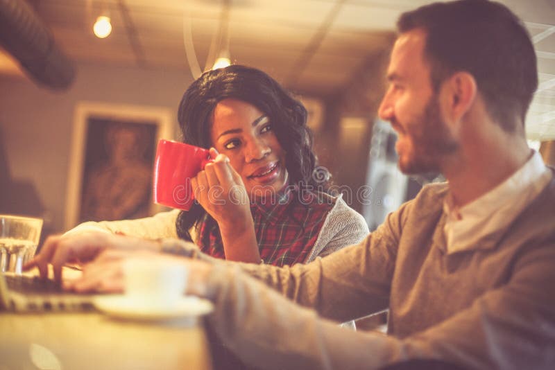 Time for coffee break. stock image. Image of adult, people - 118618209