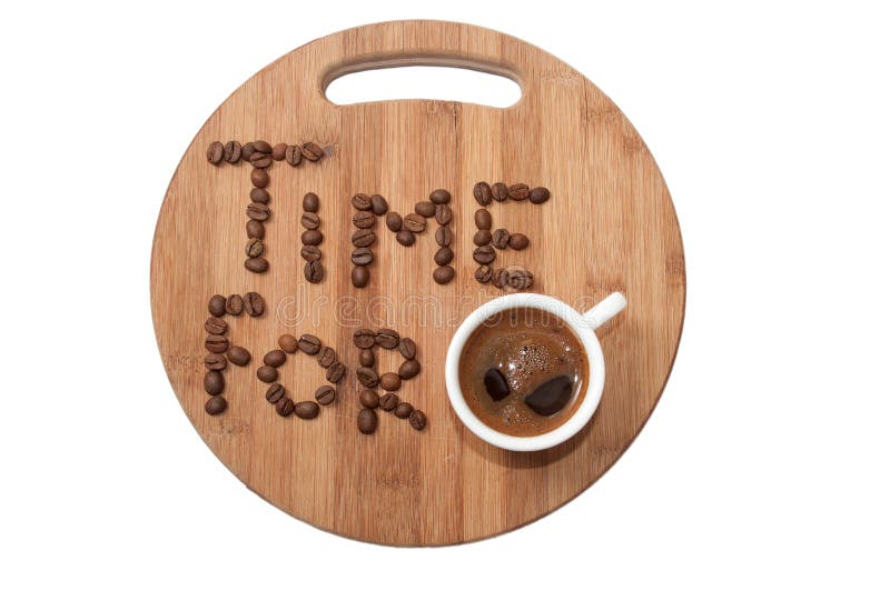 Time for Coffee stock photo. Image of time, cafe, blackboard - 34581906