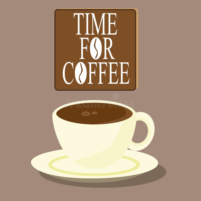 Time for Coffee stock photo. Image of time, cafe, blackboard - 34581906