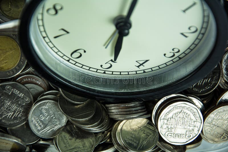 Time and coin stock image. Image of banking, color, icon - 49961197