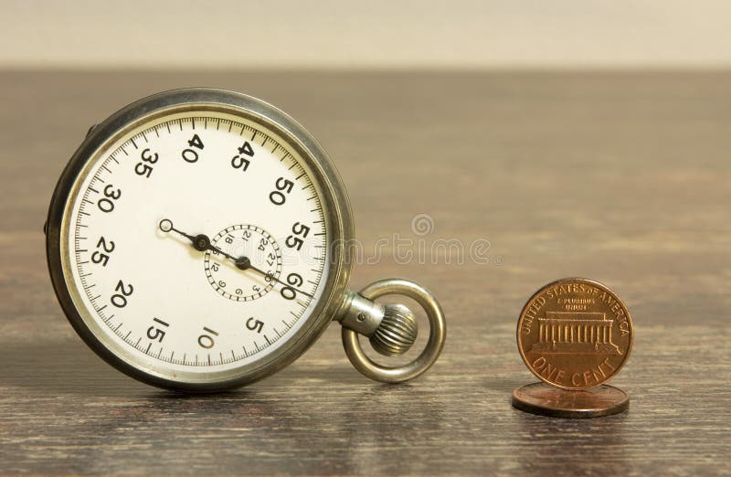 Time and coins stock photo. Image of pocket, small, change - 12672928
