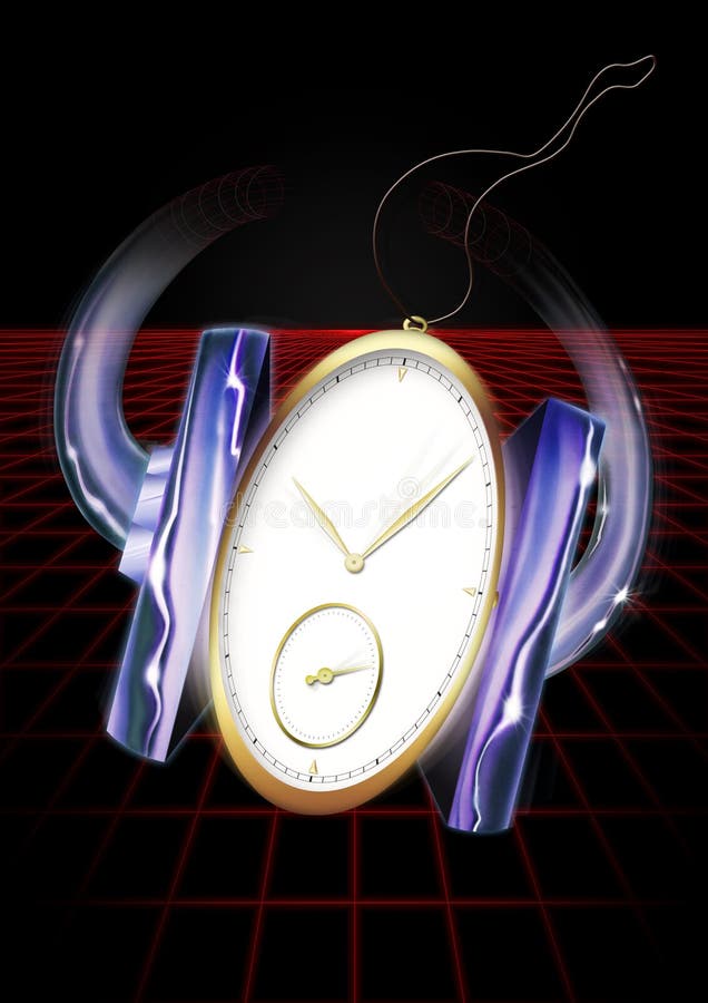 Time Compression, Time Optimization Stock Illustration - Illustration ...