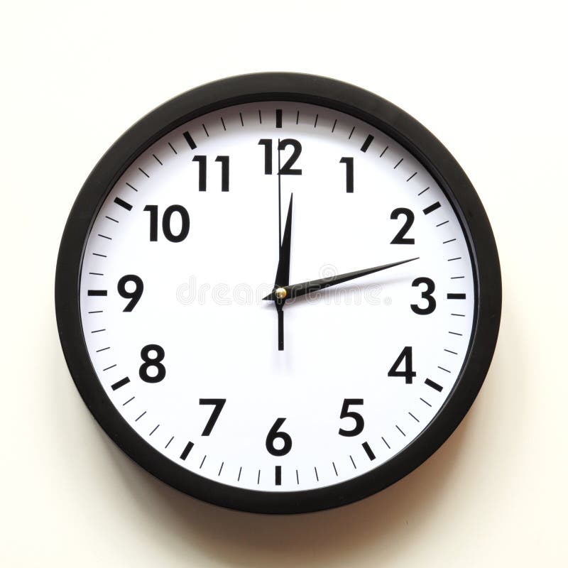 12 clock stock photo. Image of night, panic, black, finish - 6844158