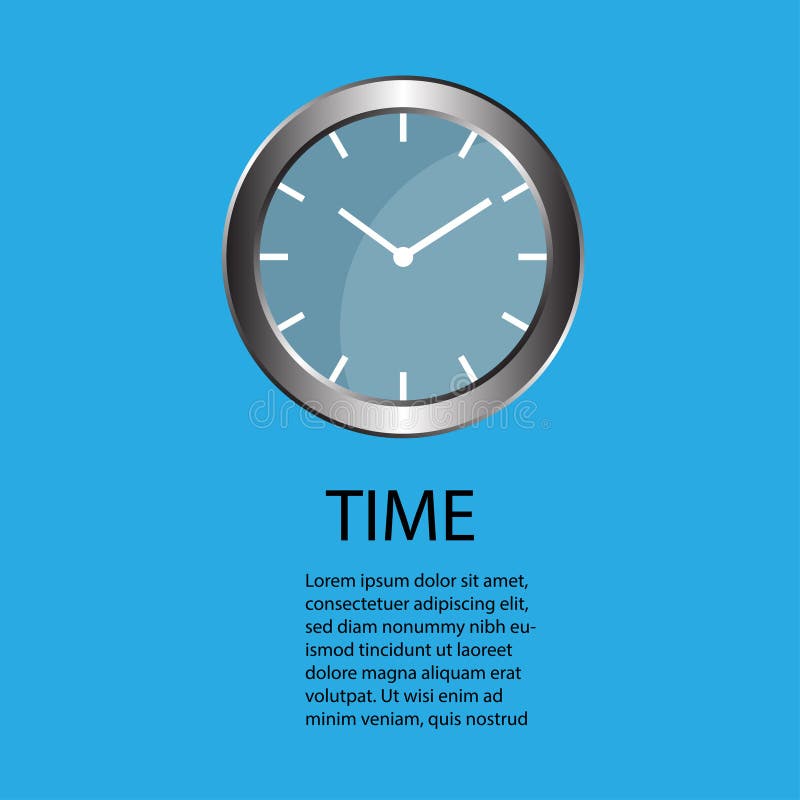 Time Concept or Clock Business Icon. Vector Design Stock Vector ...