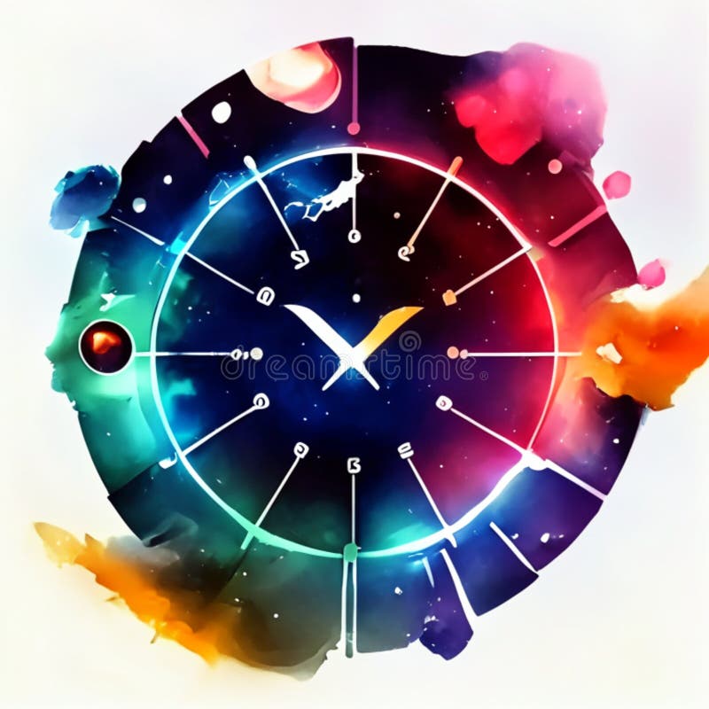 Time Concept with Clock and Hands on White Background. Vector ...