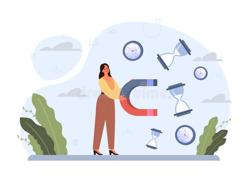 Time Concept. Time Flow, Hour Glass, Watch or Timer Measuring Stock ...