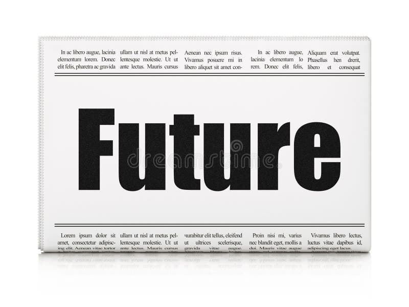 Future Newspaper Business Concept: Success - we Made it, 3d ...