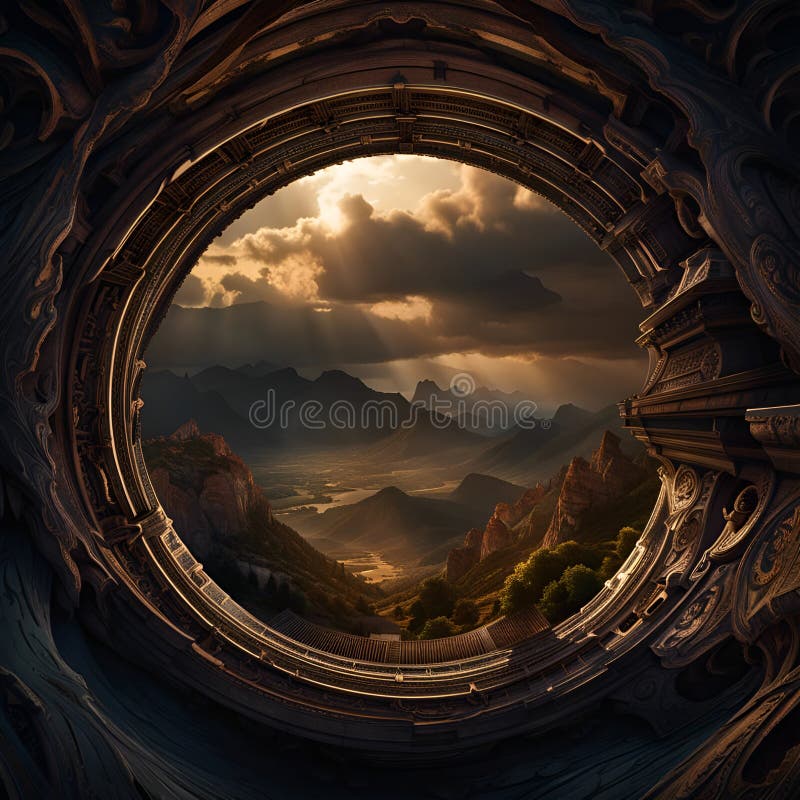 Time Concept. Original Digital Artwork of a Distorted Timepiece ...