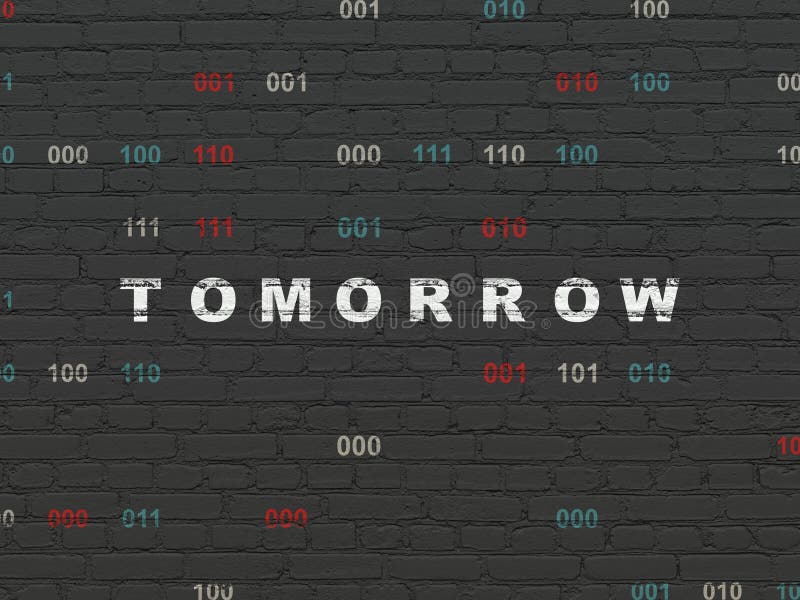 Deadline tomorrow stock vector. Illustration of down - 74129276