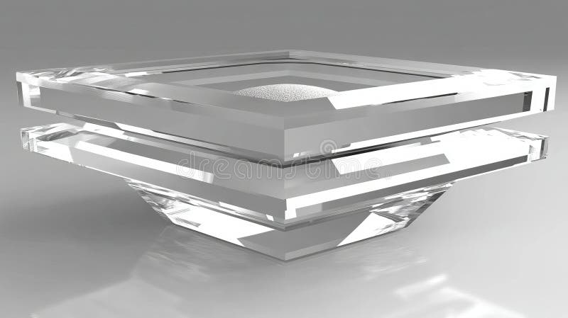 Time is Conceptualized through the Use of a Modern Acrylic Cube ...