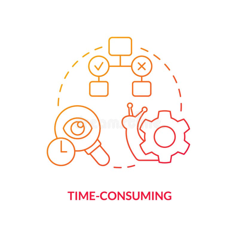 Time Consuming Red Gradient Concept Icon Stock Vector - Illustration of ... Time Consuming Red Gradient Concept Icon Stock Vector - Illustration of ...