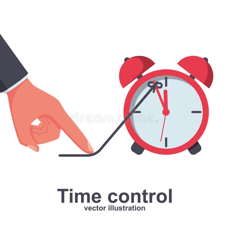 Time Control Icon. 3d Illustration from Personal Productivity ...