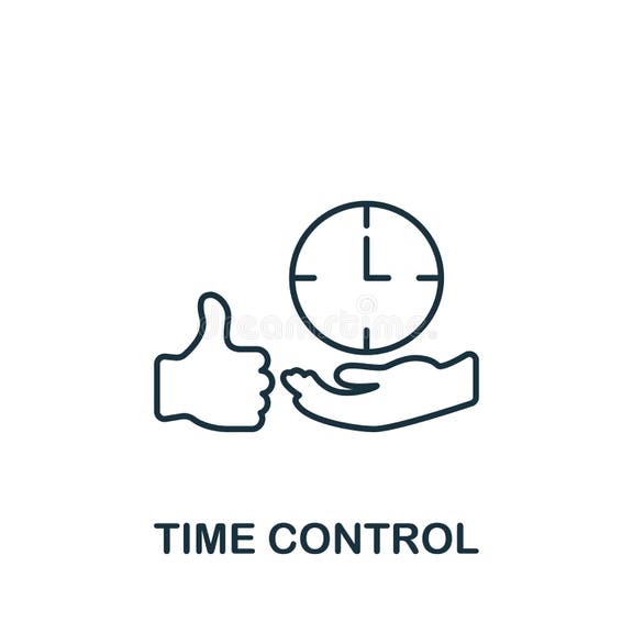 Time Control Icon. Line Simple Icon for Templates, Web Design and ...