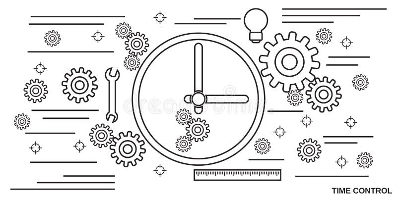 Time Control Vector Concept Stock Vector - Illustration of minute ...