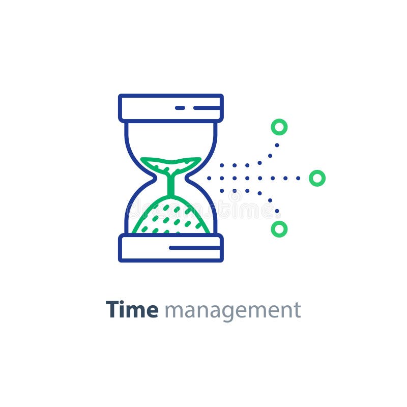 Time Control, Time Management Icon, Productivity Concept Stock Vector ...