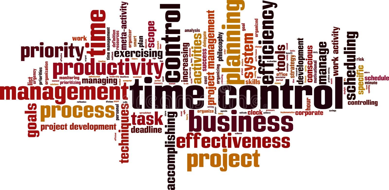 Time management word cloud stock vector. Illustration of priority ...