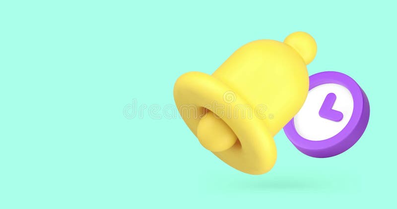 Time Counting Timer Countdown Alert Reminder Watch Ring Bell 3d Icon ...