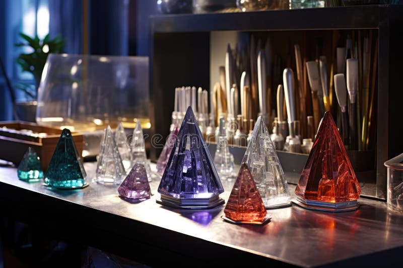 Time Crystal Samples in a Lab Setting Stock Photo - Image of time ...