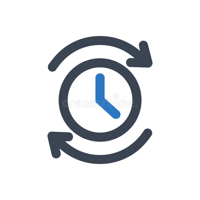 Time Cycle Icon stock vector. Illustration of clock - 361528823