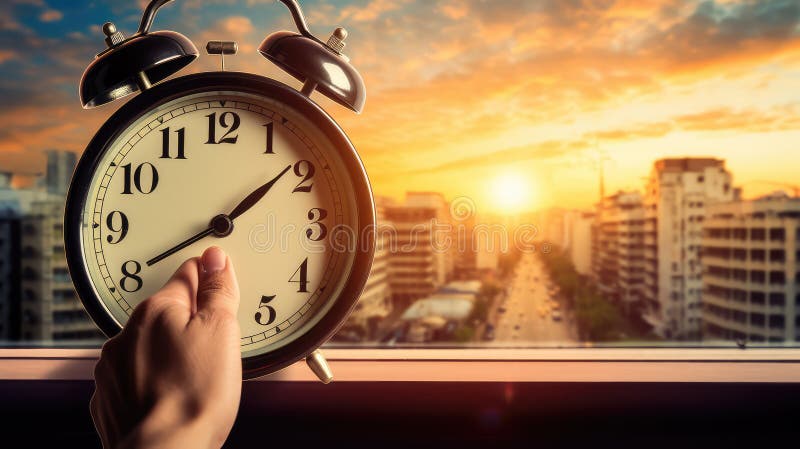 Time Daylight Savings Spring Forward Stock Illustration - Illustration ...