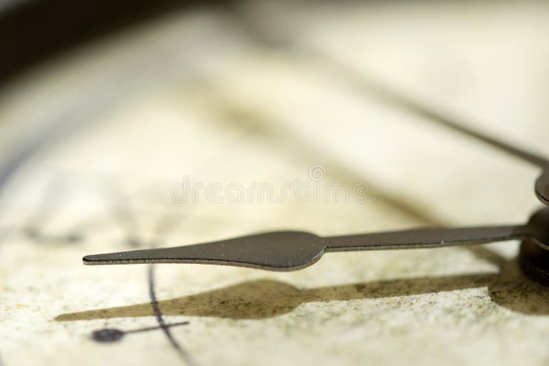 Time:detail of a Hand of an Old Clock Stock Photo - Image of concept ...