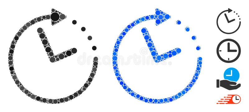 Time in direction stock illustration. Illustration of diagram - 10976931