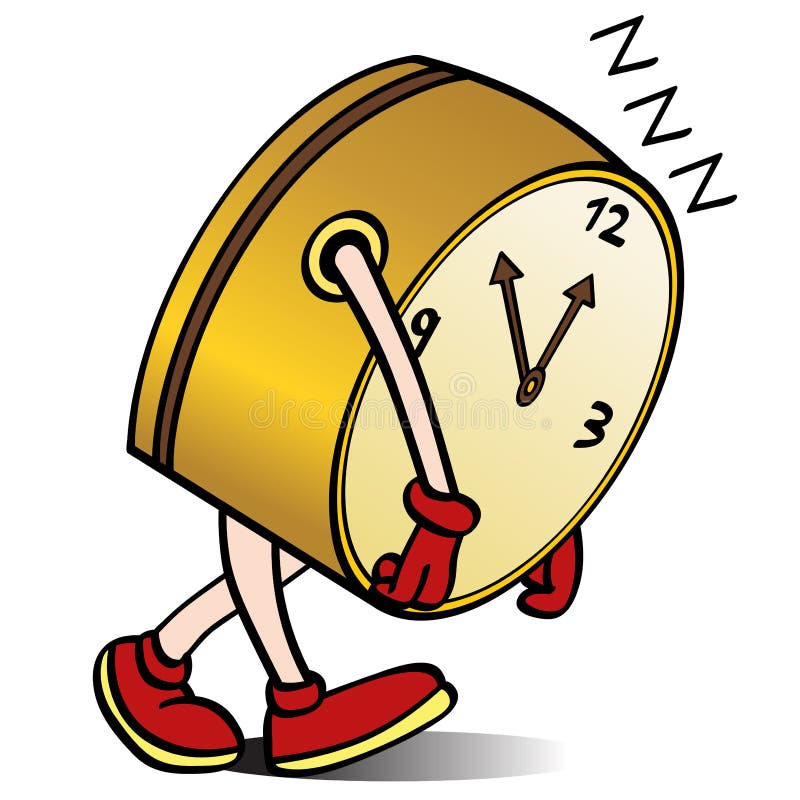 Time Drags stock vector. Illustration of dragging, time - 14469963