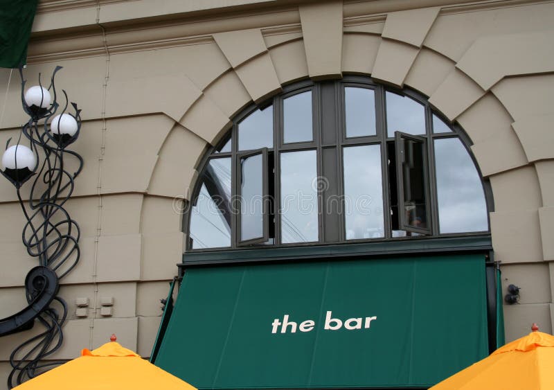 Bar stock photo. Image of architecture, simple, sign, bistro - 2621004