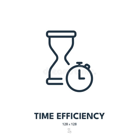 Time Efficiency Icon. Productivity, Effectiveness, Performance ...