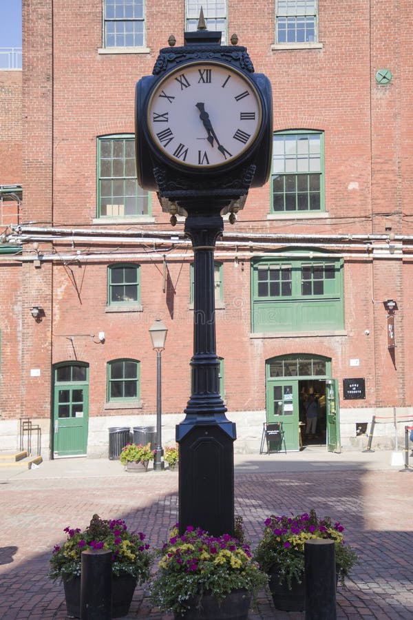Time Electric Clock in the Distillery District, Toronto Editorial ...