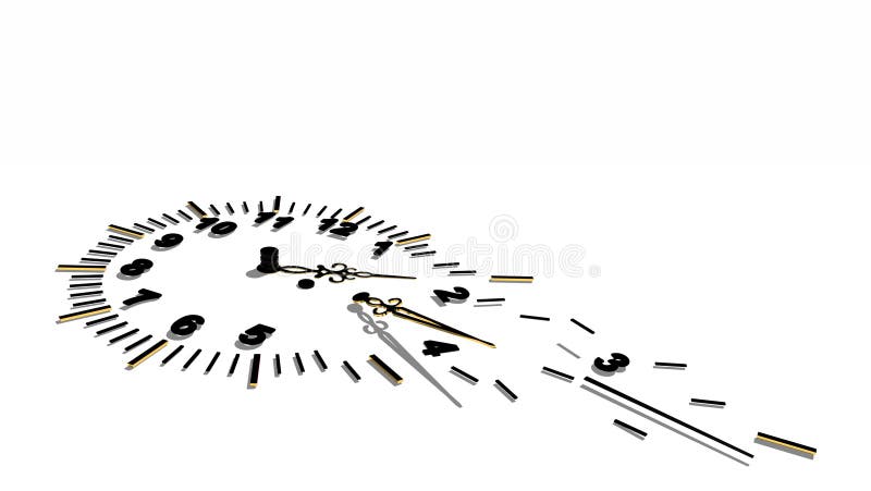 Time End Finish Clock Pointers Explosion Limits Restrictions Isolated ...