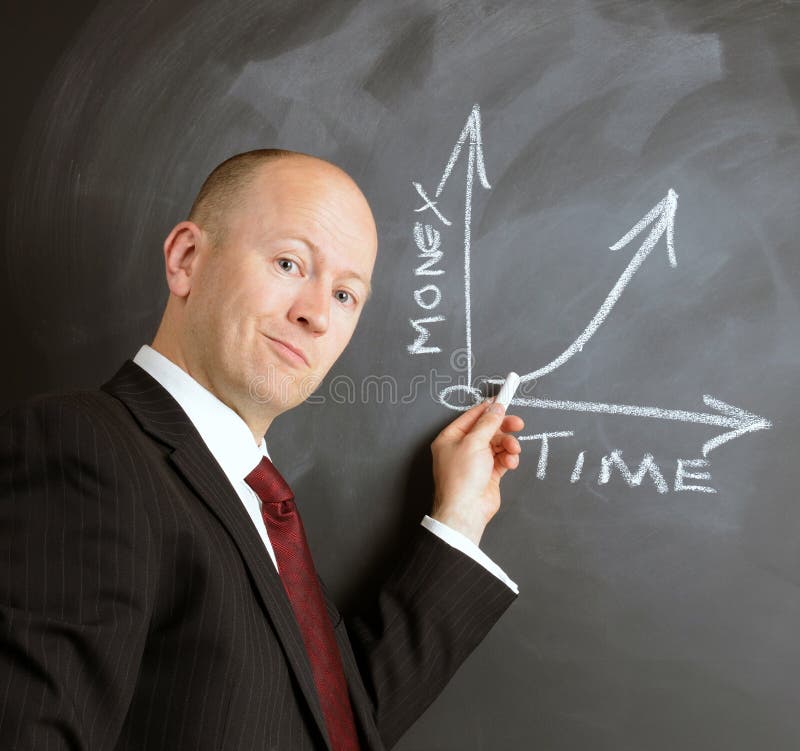 Time equals money stock photo. Image of home, blackboard - 34300562