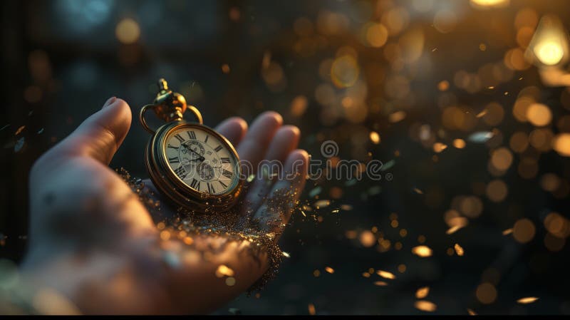 Time Escaping Grasp stock illustration. Illustration of income - 316389024