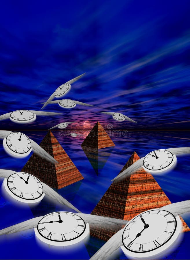 Time and Eternity stock illustration. Illustration of water - 213374