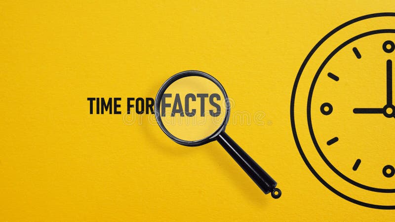 Time for Facts is Shown Using the Text Stock Photo - Image of message ...