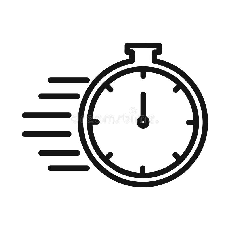 Time Fast Icon for Speed Optimization Tools Stock Vector - Illustration ...