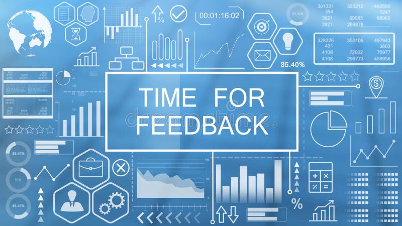 Time For Feedback Clock Input And Responses Stock Illustration ...