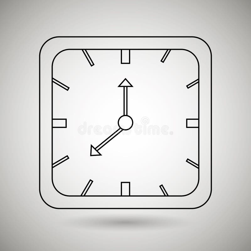 Time flat icon design stock illustration. Illustration of round - 70892827