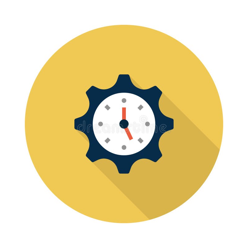 Time flat vector icon stock vector. Illustration of design - 157481512