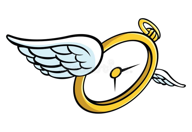 Time Flies Clock Wings Stock Illustrations – 501 Time Flies Clock Wings ...