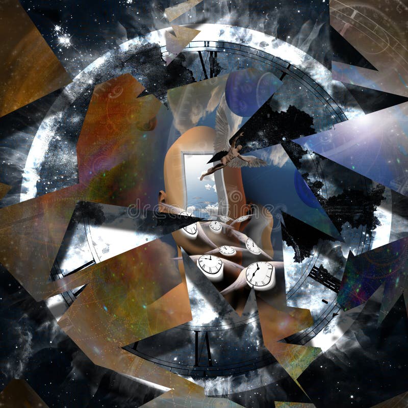 Time Flow stock illustration. Illustration of human - 154110615